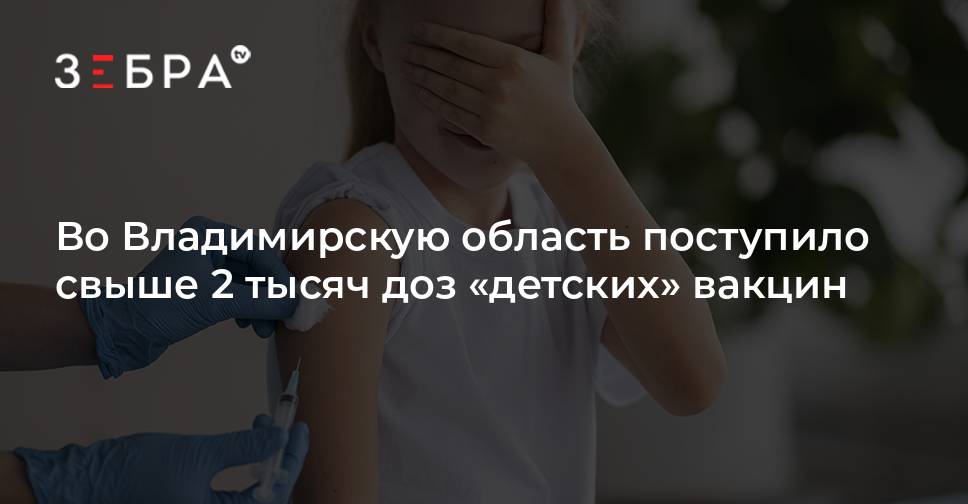 Во Владимирскую область поступило свыше 2 тысяч доз «детских» вакцин - новости Владимирской области